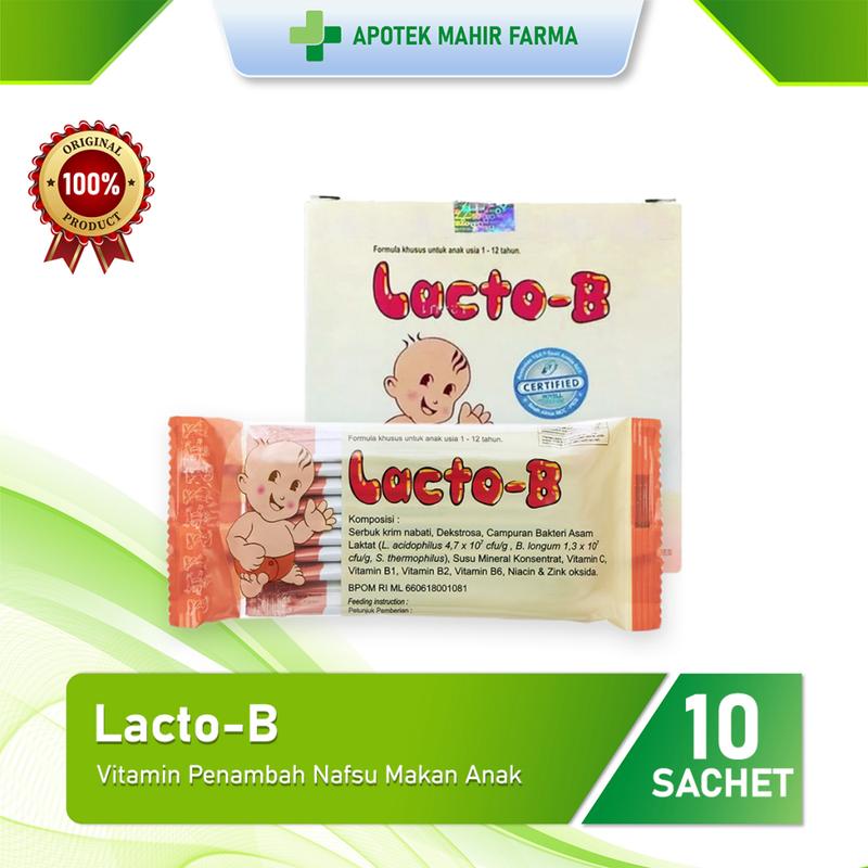 Lacto-B 10 Sachet - Menjaga Saluran Pencernaan Anak Probiotik - Shop ...