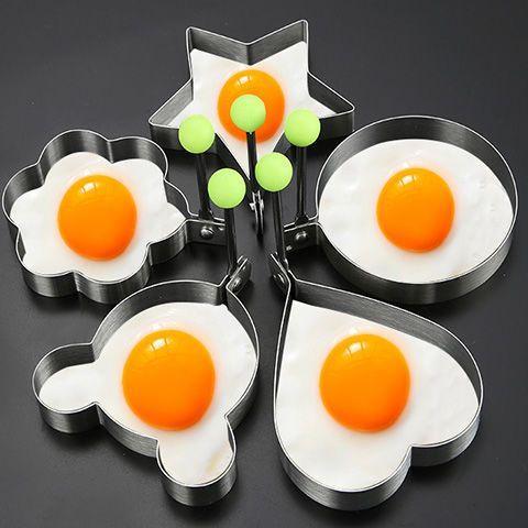 Pembuat Telur Dadar Keluli Tahan Karat, Set 5, Acuan Telur Dadar ...