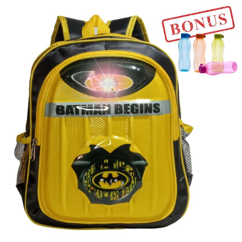 [ BONUS BOTOL MINUM ] tas ransel led batman 3 dimensi Anak S - Shop ...