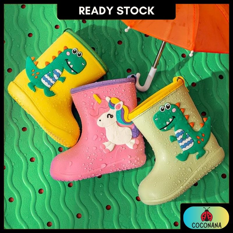 Coconana Kasut Boot Getah Budak Kebun 1-6Y Rain Boots Kids Rubber ...