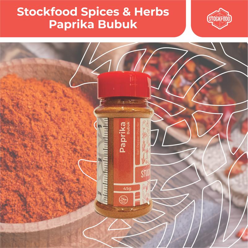 Paprika Bubuk - Stockfood Spices & Herbs Bottle Pack - Shop | Tokopedia