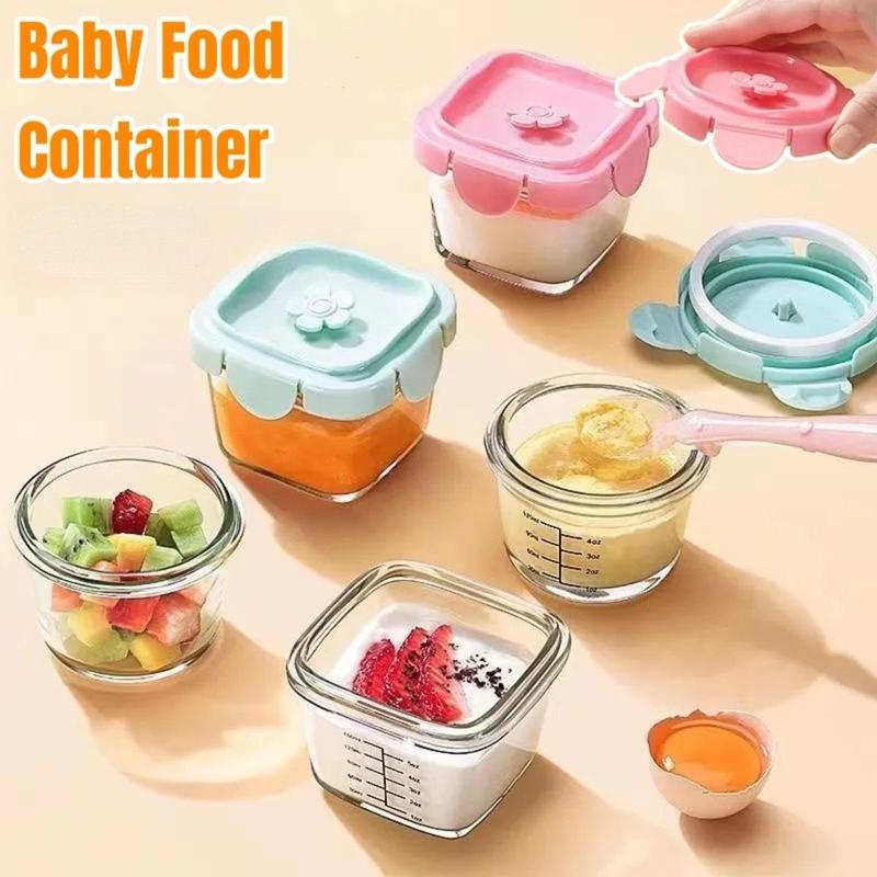 Baby Graduated Glass Feeding Bowl Feeding Box Food Grade Fresh - TikTok ...