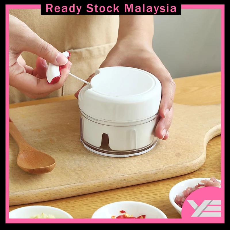 YEESTORE Manual Pengisar Mini Pencincang Makanan Pencincang Sayur ...