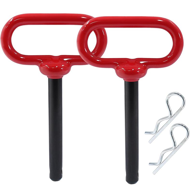 2 count Tractor Towing Hitch Pin and Clip, 1/2 x 3-5/8 Inch Trailer ...