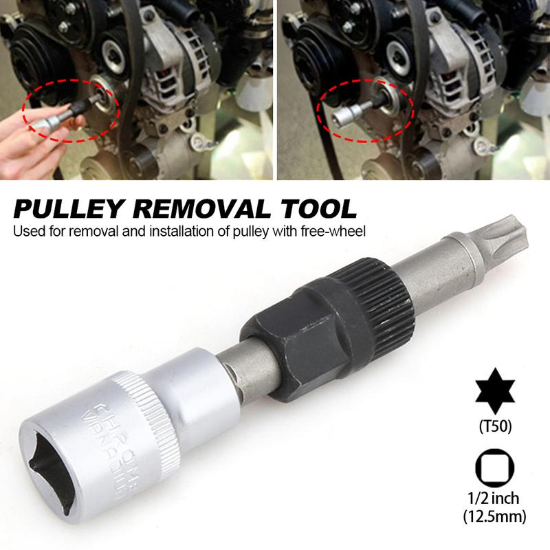 T50 Alternator Pulley Socket Drill Bit Wrench Tool With 33 Teeth ...