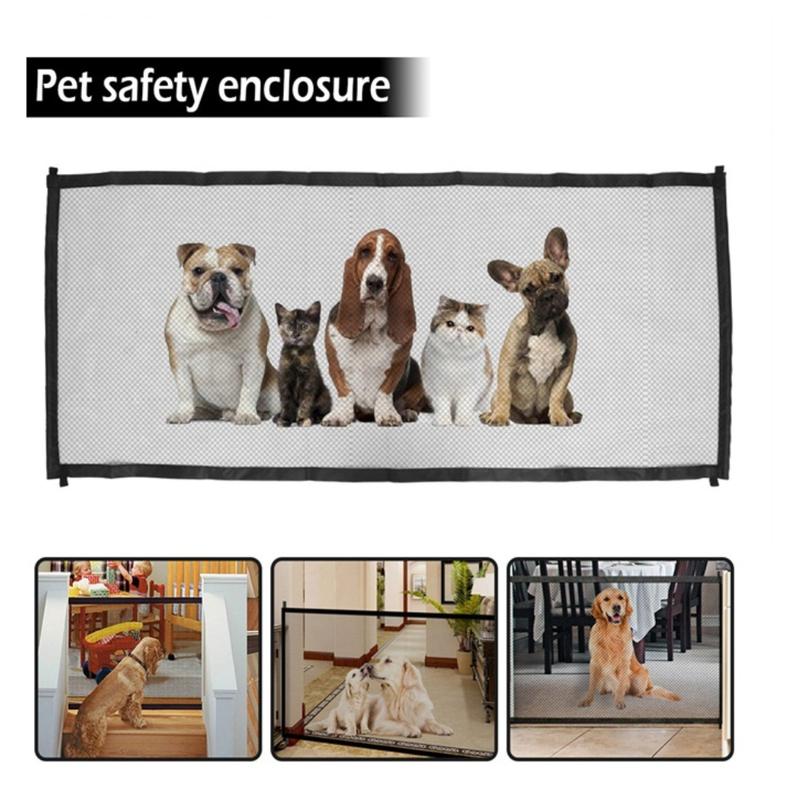 1pc Magic Gate Cat Dog Isolation Net Portable Folding Pet Isolation ...