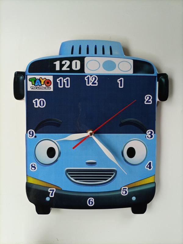 Jam Dinding Tempel Tembok Motif Tayo Bus Unik Lucu Besar Terbaru - Shop ...