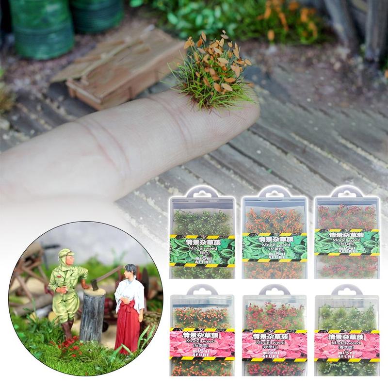 zichue Miniatures Mutlicolor Bush Scale Scene Simulated Handmade ...