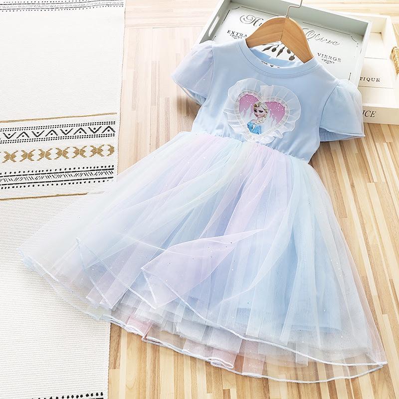 EASY1.SALES Girls Beautiful Frozen Princess Elsa Love Shape Rainbow ...