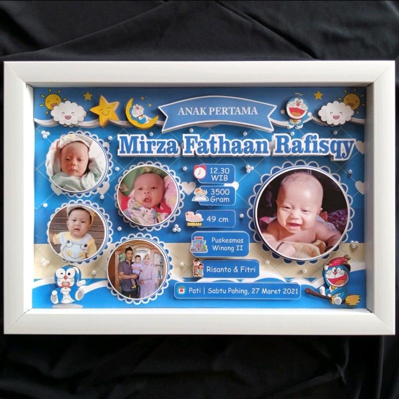Biodata Baby 3D 15R | Bingkai Nama Kelahiran | Papan Nama Anak - Shop ...