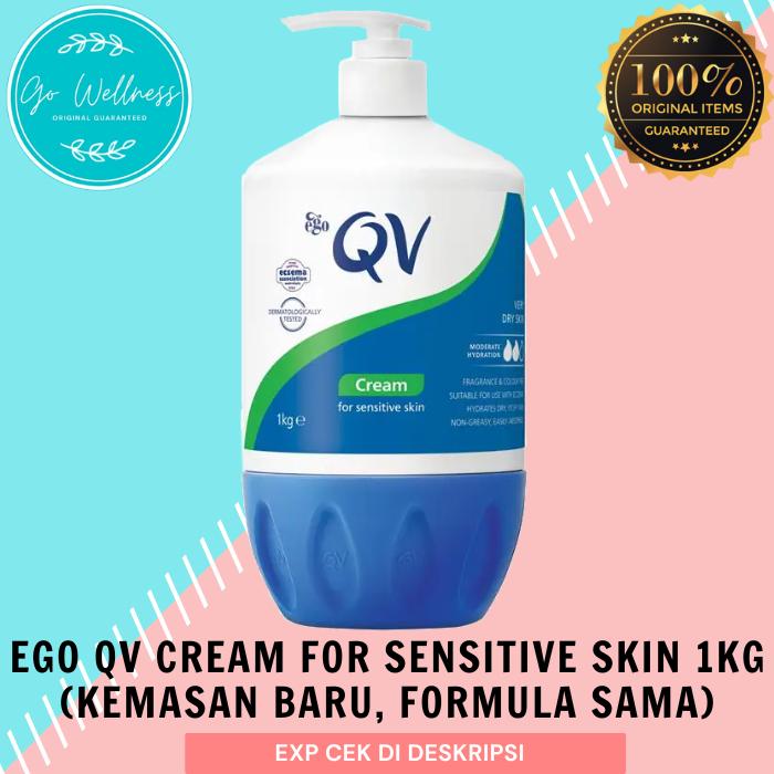 EGO QV Cream For Sensitive Skin Pump 1kg - Shop | Tokopedia