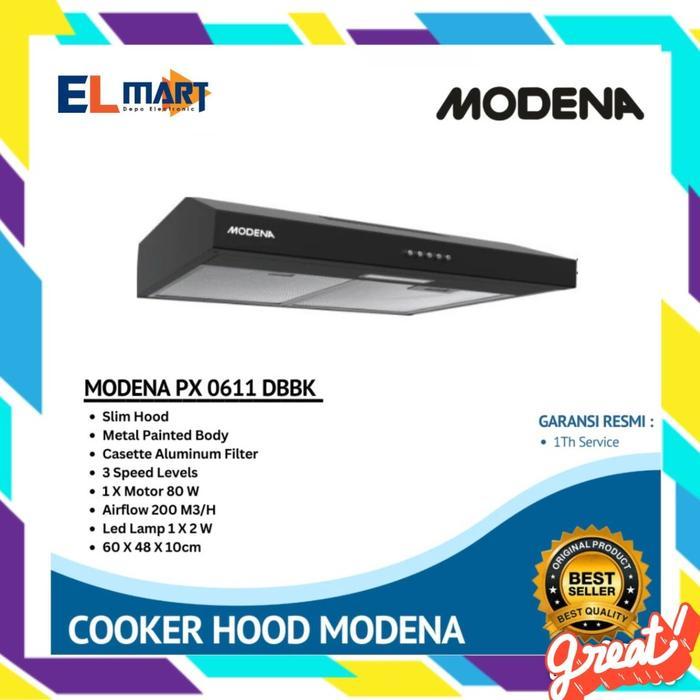 Free Gift - Modena Cooker Hood 60cm Murah PX 0611 DBBK 0611DBBK ...