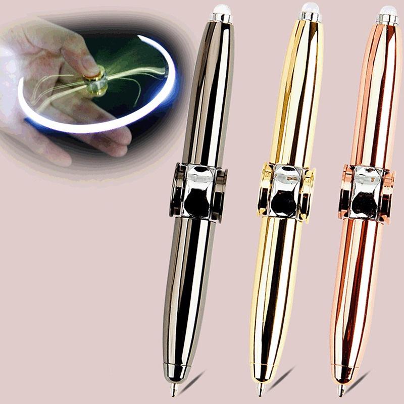 1pcs Creative Multi-Function LED Spinning Pen Rotate Decompression ...