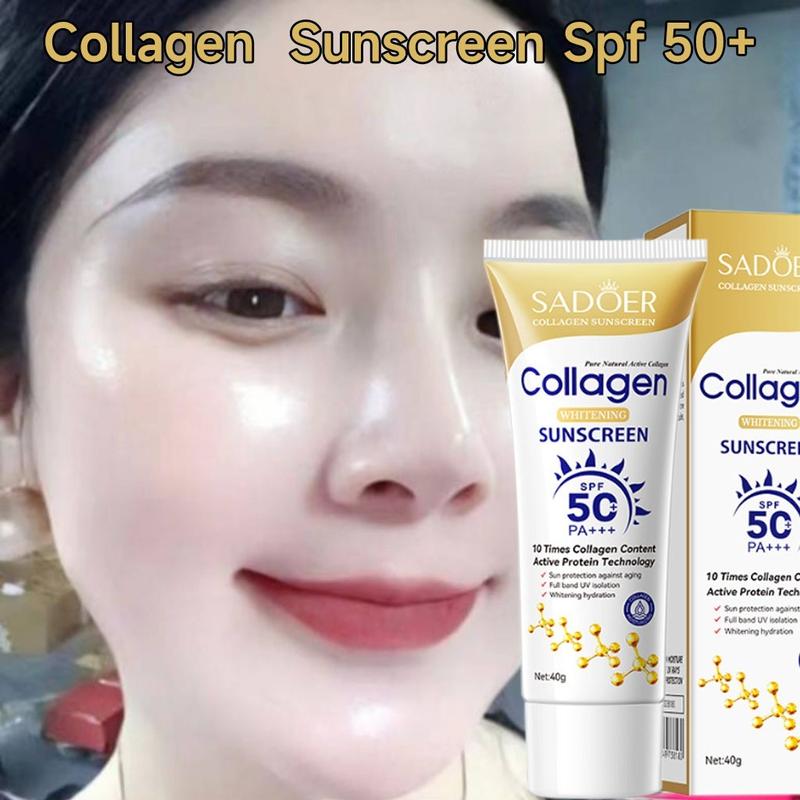 40g Collagen Water Sunscreen Spf 50+ Pa+++ Sunscreen Cream Sunblock ...