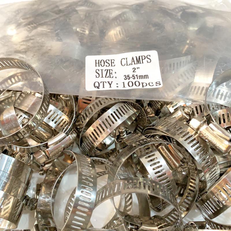 2pcs Hose Clamp Kleman Selang Klem Karbu Manipol 2 Inch Stainless ...