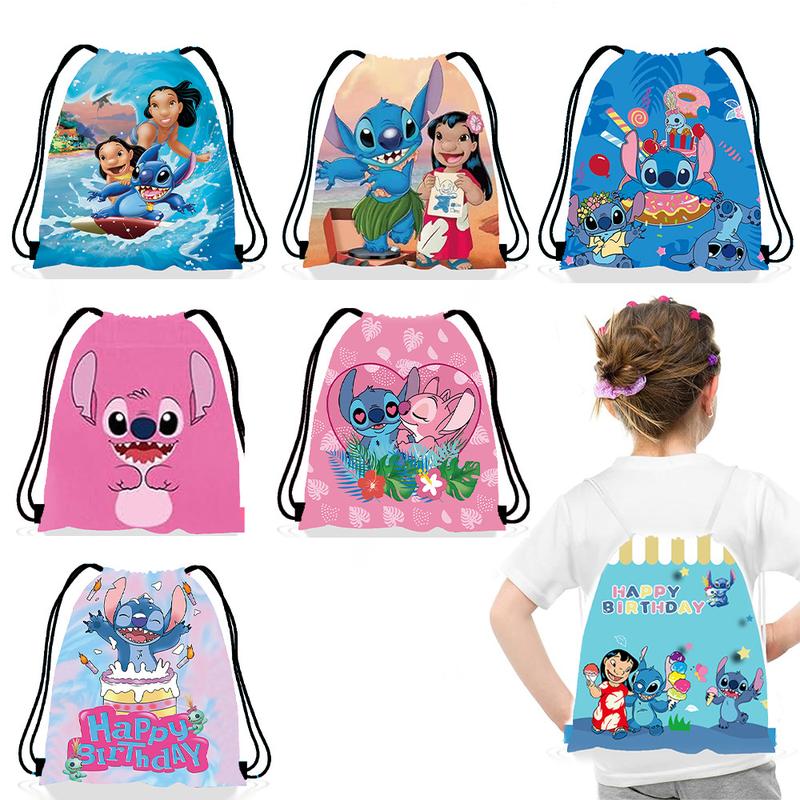 Stitch Drawstring Bag Stitch Children's Birthday Party Drawstring ...