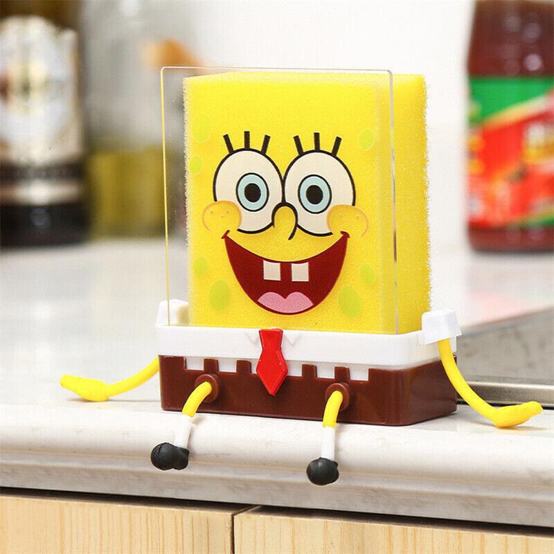 SpongeBob Kitchen Storage Sink Drain Rack Basket Sponge Holder - TikTok ...