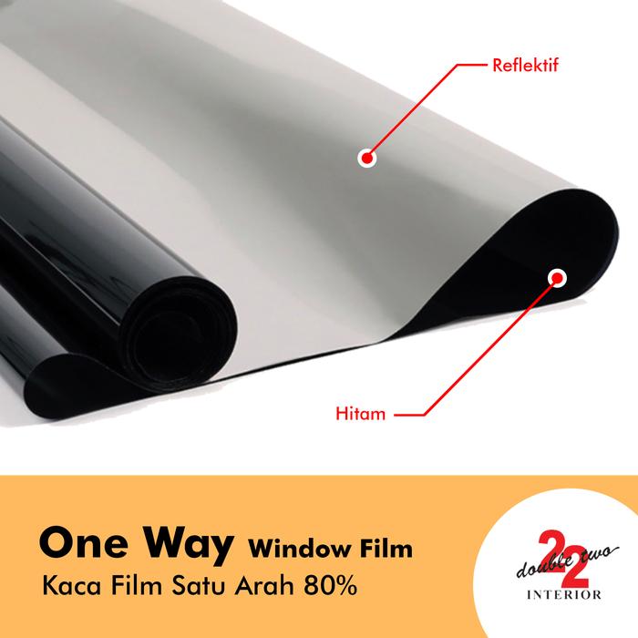 Promo Window Film ONE WAY 80% / Kaca Film Satu Arah (per 50 cm) - 80% ...