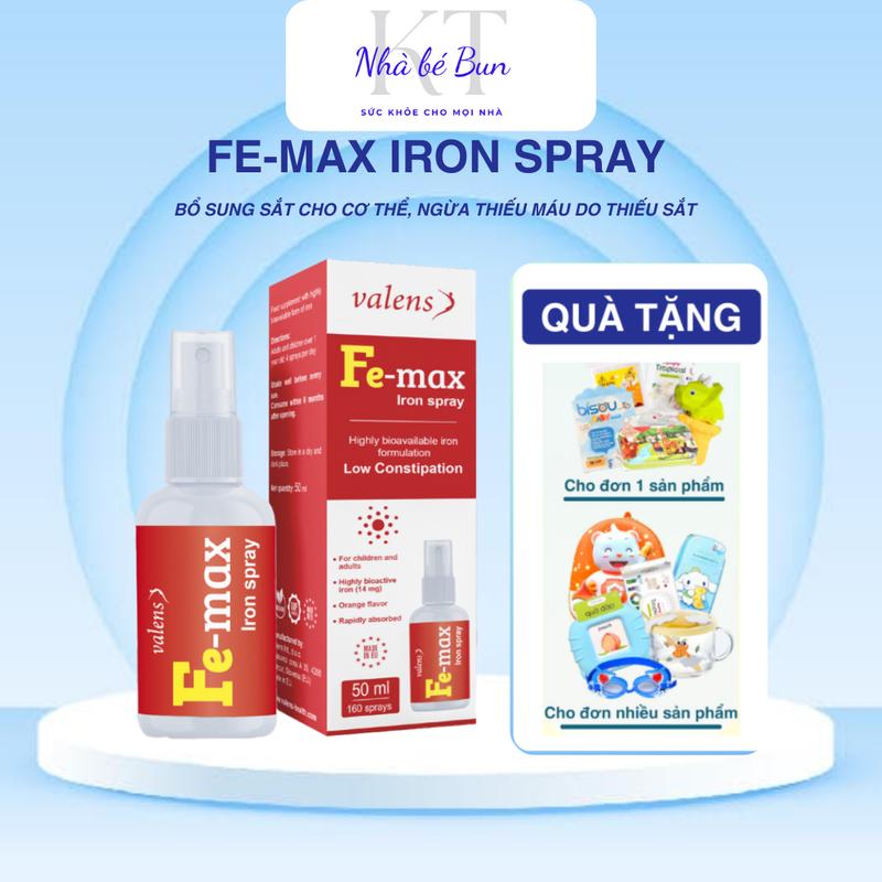 Fe-max Iron Spray - Sắt Dạng Xịt Cung Cấp Sắt Cho Bé Hỗ Trợ Tạo ...