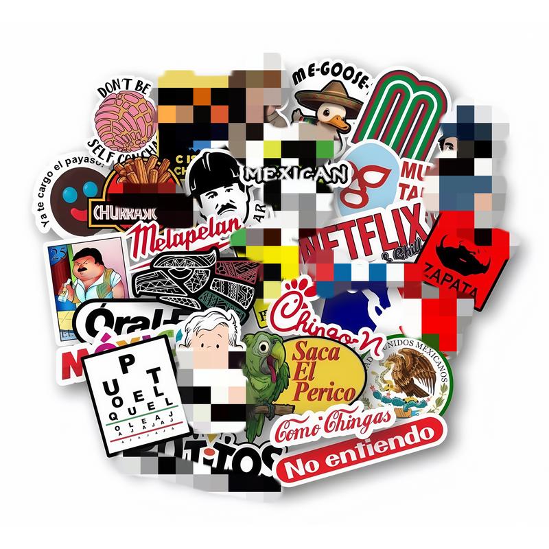 30pcs Funny Parody Vinyl Stickers, 3 mm Thick Waterproof & UV-Resistant ...