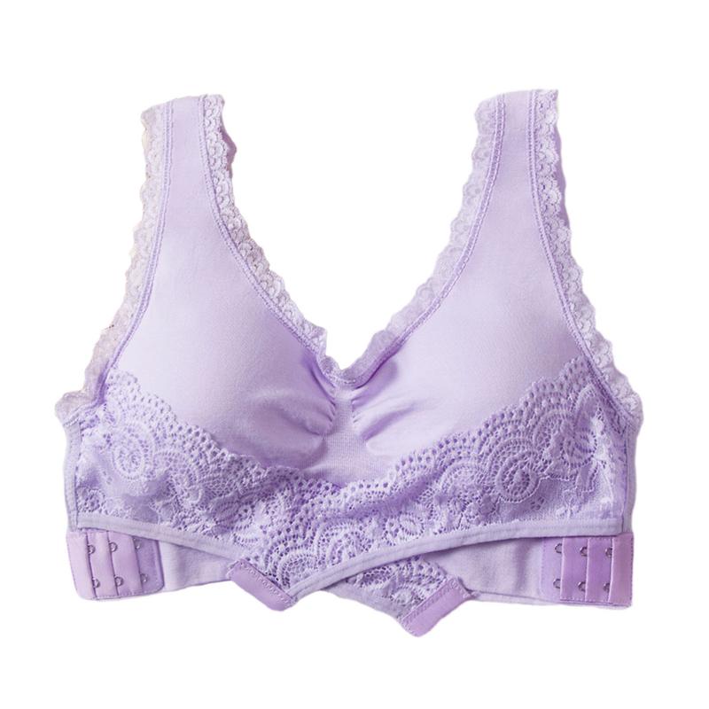 Zf_ High Elastic Bra Skin-friendly Bra Comfortable Lace Push Up Sports ...