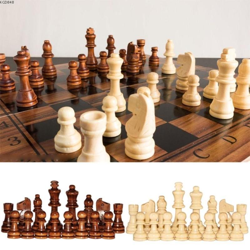 Set Catur Kayu, Staunton 2.2 in, 32PCS, Catur Kata Antarabangsa ...