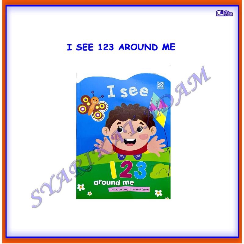 [ADM] I SEE 123 AROUND ME (CHILDREN BOOK) - TRACE, COLOUR, DRAW AND ...