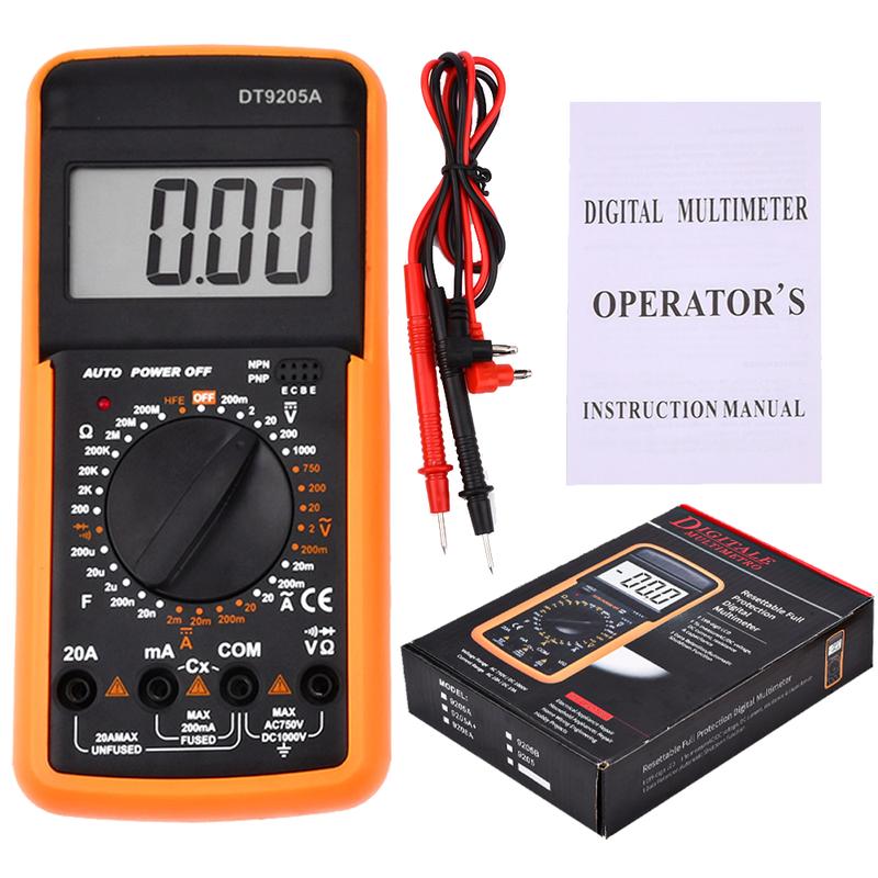 Moketa DT-9205A มัลติมิเตอร์ วัดไฟฟ้า หลายหน่วย มัลติมิเตอร์แบบดิจิตอล ...