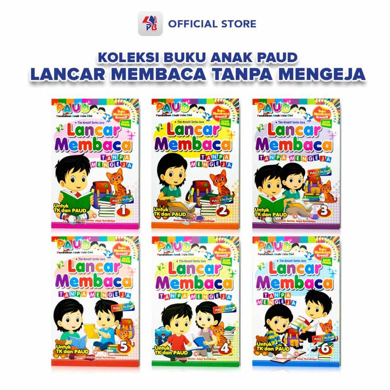 Buku Belajar Membaca Anak TK PAUD / Lancar Membaca Tanpa Mengeja - Shop ...