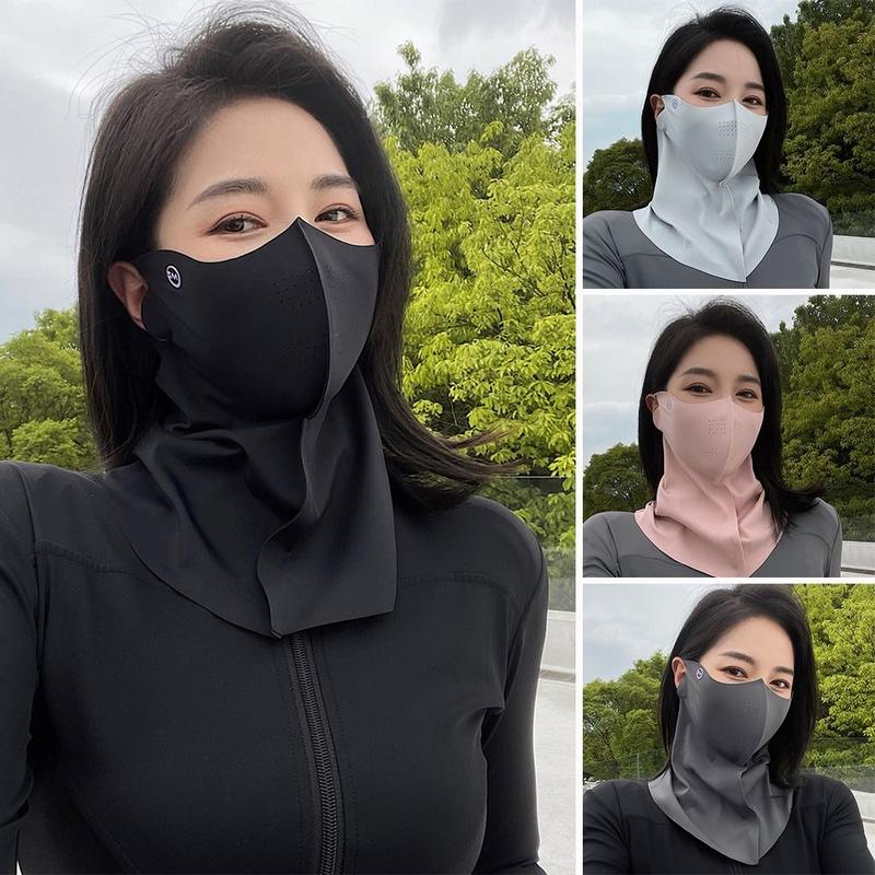 Fashion Cover Face Ice Silk Mask Face Shield Anti-UV Traceless Mask ...