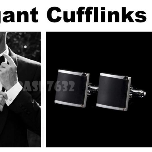 Men Modern Black Square Cufflinks Cuff Link Cufflink Cufflinks - TikTok ...