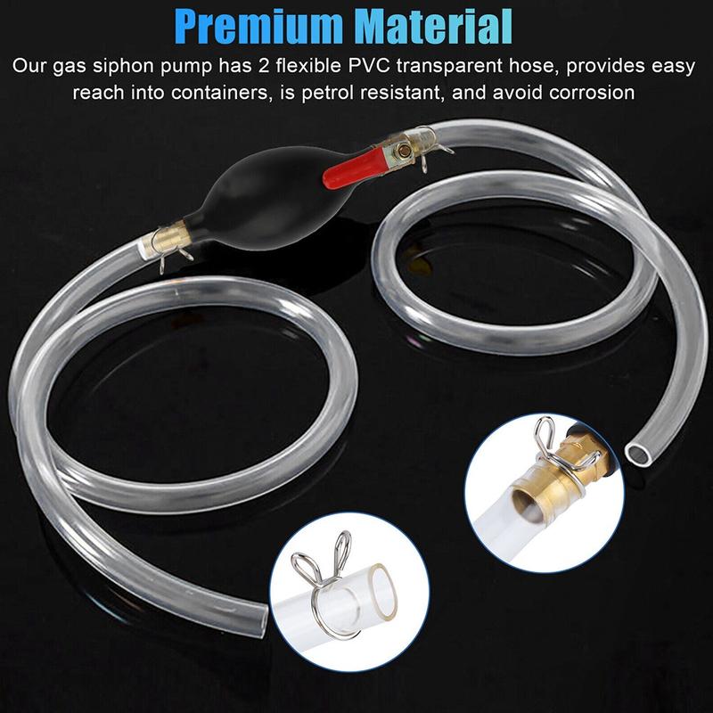 Transfer Siphon Pump Gasoline Siphone Hose Oil Water Transfer - TikTok ...