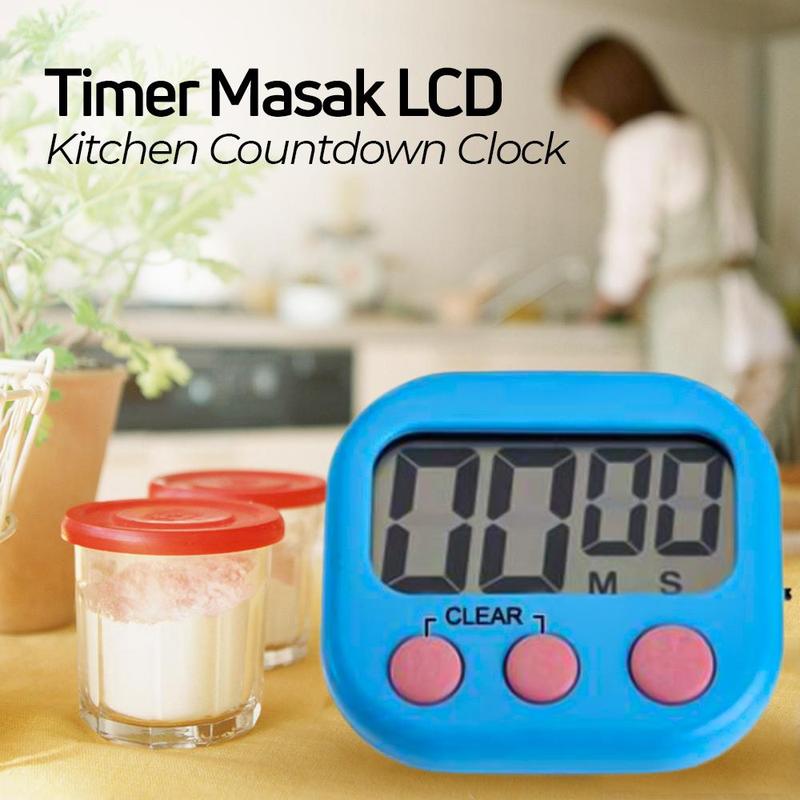 Peralatan Dapur Timer Masak Dapur LCD Kitchen Countdown Cloc - Shop ...