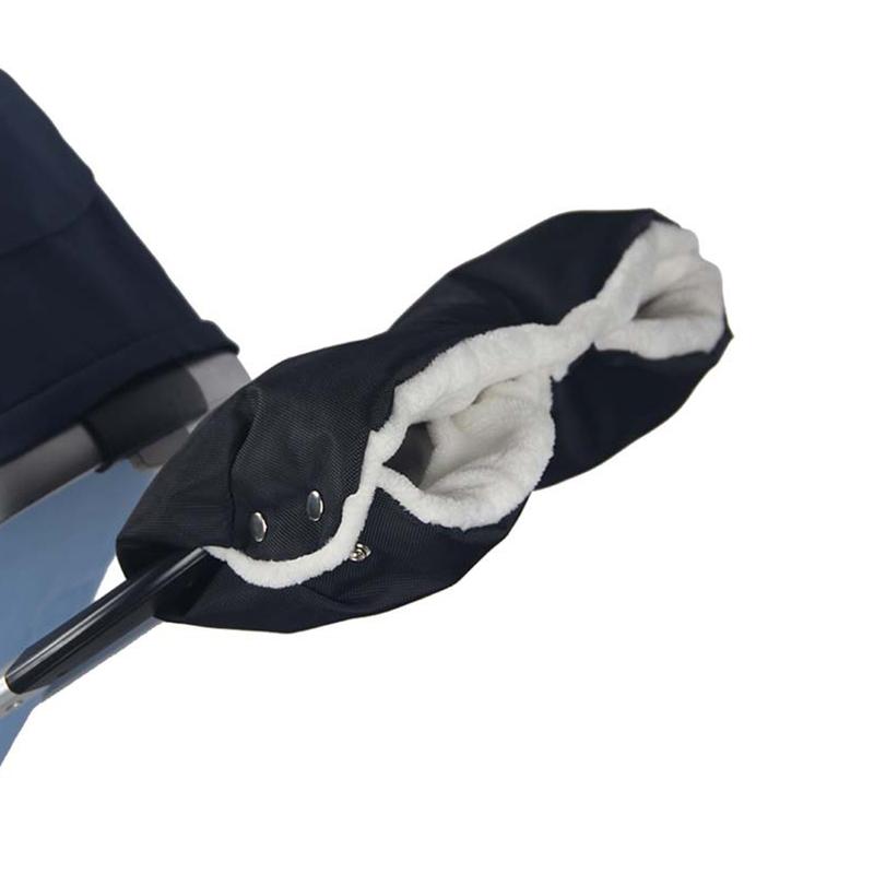 Winter Pram Gloves Pushchair Hand Muff Warm Fur Fleece Pram Mitten ...