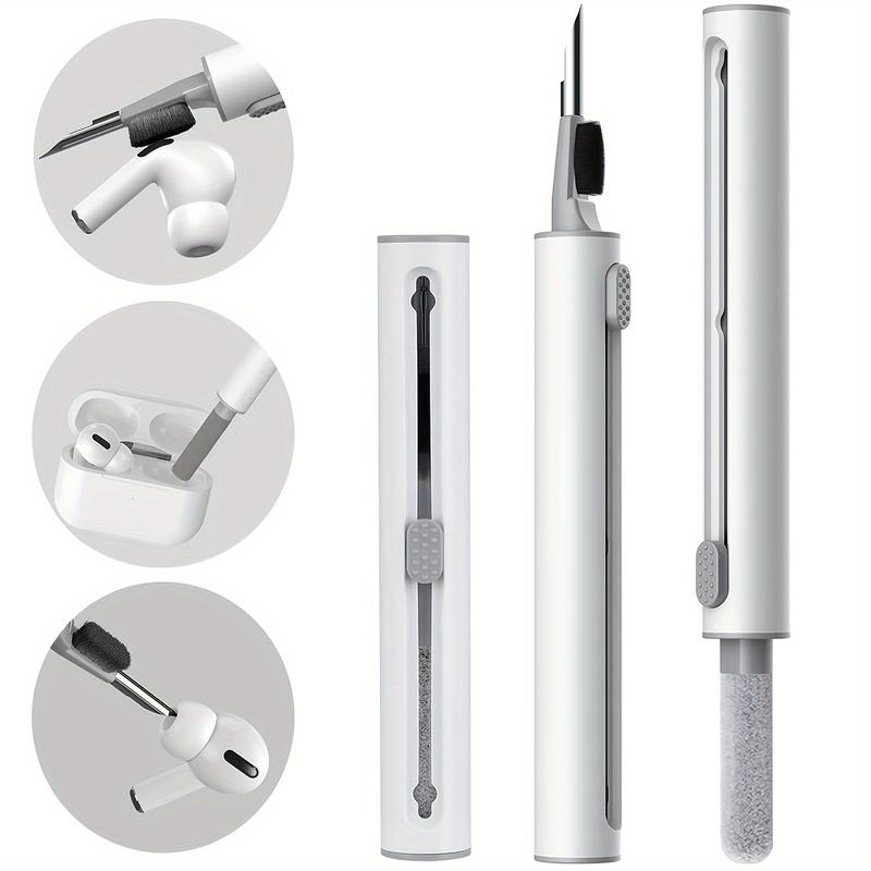 Three-in-One Portable Cleaning Pen Kit - Soft Brush, Earphone Cleaner ...