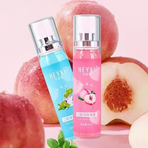 Xịt Thơm Miệng HEYXI 20ml Hương Bạc hà Và Đào Giúp Giảm Hôi Miệng ...