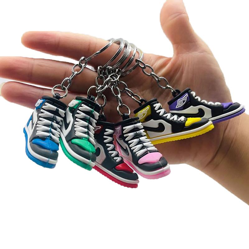 Exquisite 3D Mini Sneakers Key Chain Sneakers Fans Souvenir Key ...