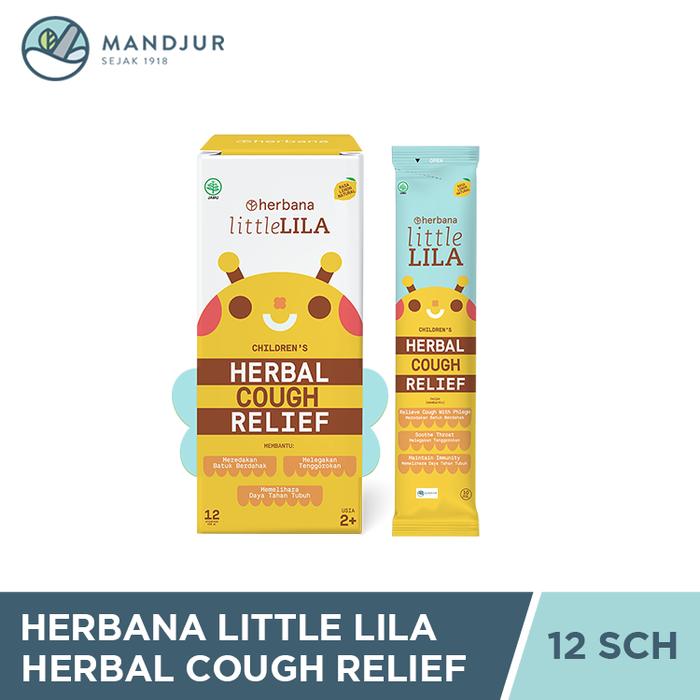 Jual Herbana Little Lila Children's Herbal Cough Relief 12 Stickpacks ...