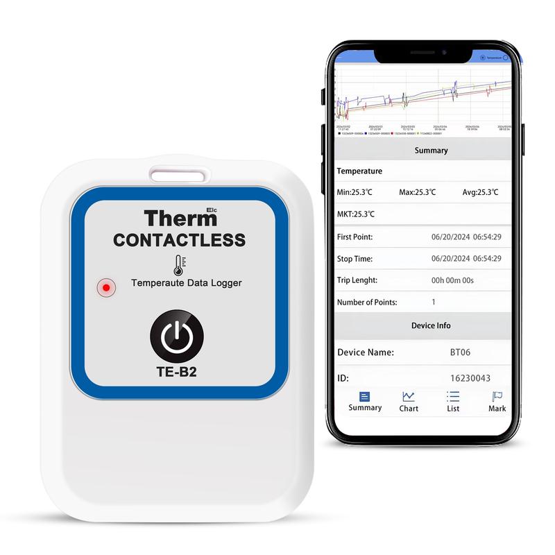 ThermElc TE-B2 Bluetooth Temperature Data Logger Thermometer - TikTok Shop