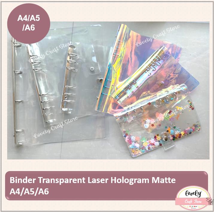 LovelyCraftStore | File Binder Transparent Binder Laser Hologram - Shop ...