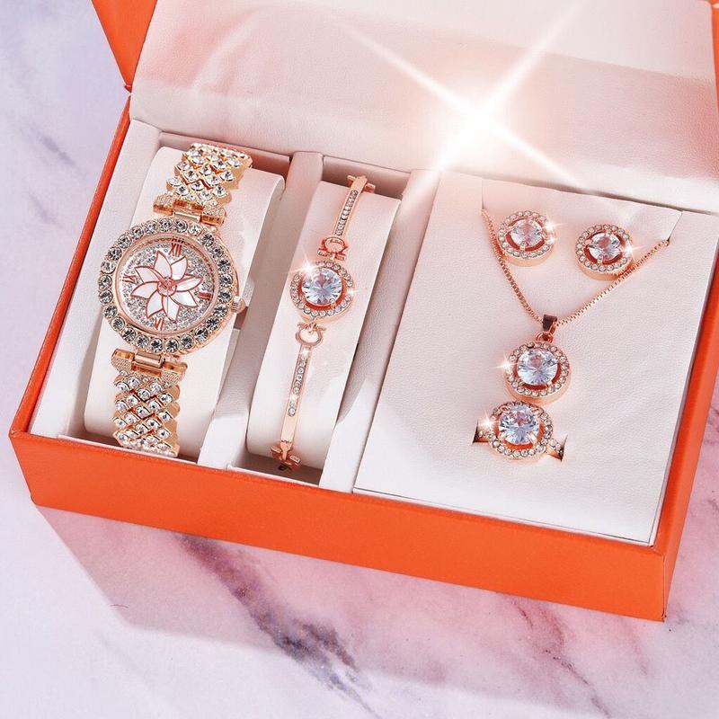 Set Jam Tangan Kuarza Wanita, 2PCS, Jam Tangan Dail Kecil Keluli ...