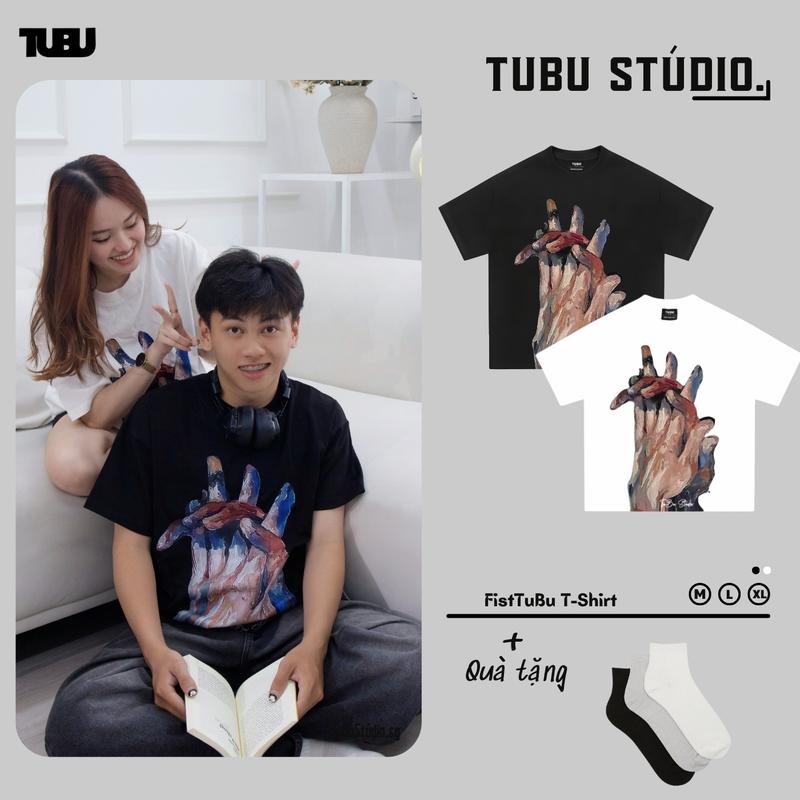 Áo Thun Form Boxy Tubu Stúdio - FistTuBu T-Shirt - 100% Cotton - TikTok ...