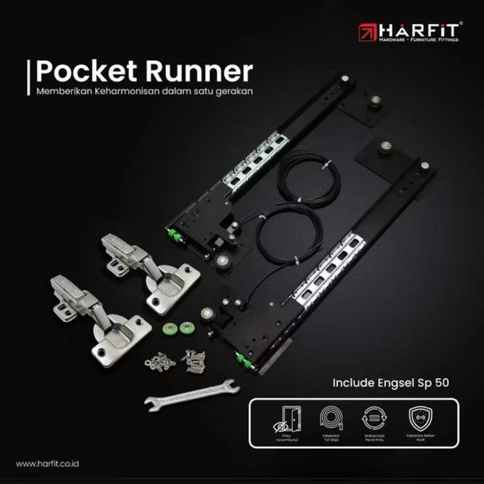 Jual HARFIT Rel Pintu POCKET RUNNER PS - PS400 - Jakarta Barat ...