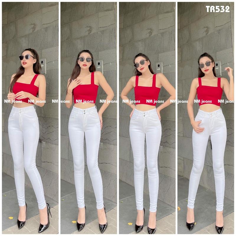 Quần Jean Nữ TR532 Mềm Mịn - Jean Pants Size 40-70kg - TikTok Shop Vietnam