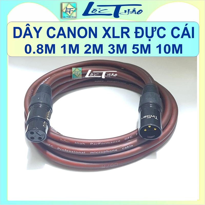 Dây Canon Đực Cái dài 0.8M 1M 2M 3M 5M 10M cao cấp (Dây Jack - TikTok ...