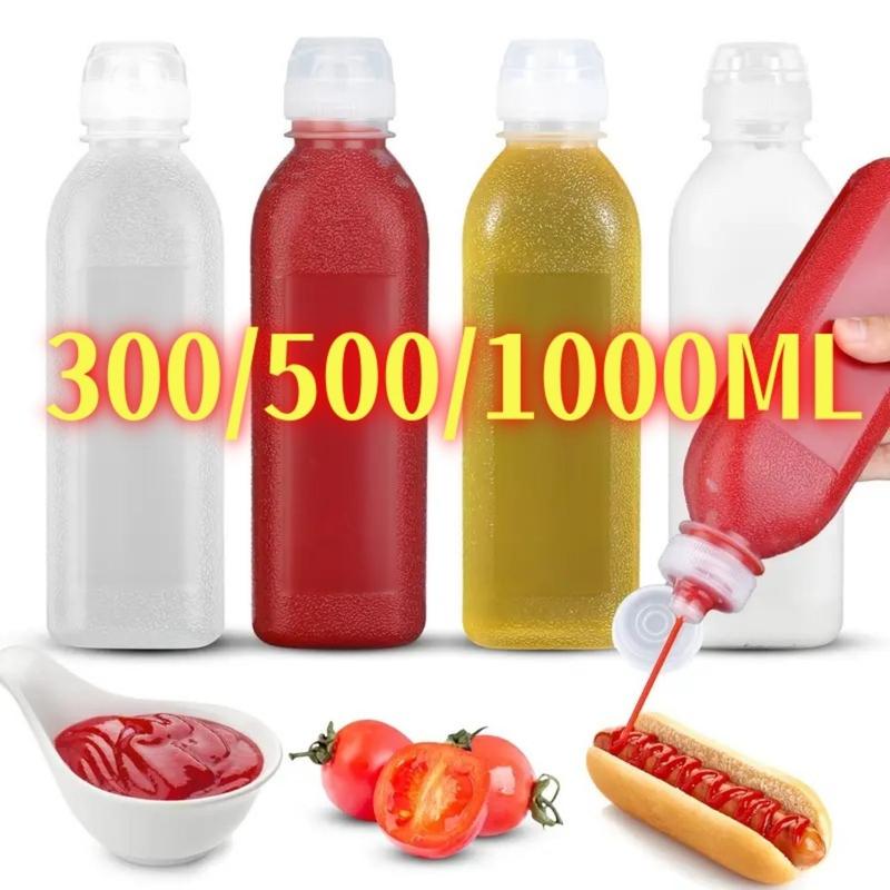 Botol Perasa Picit, Botol Minyak Lutsinar, dengan Corong, 3pcs ...