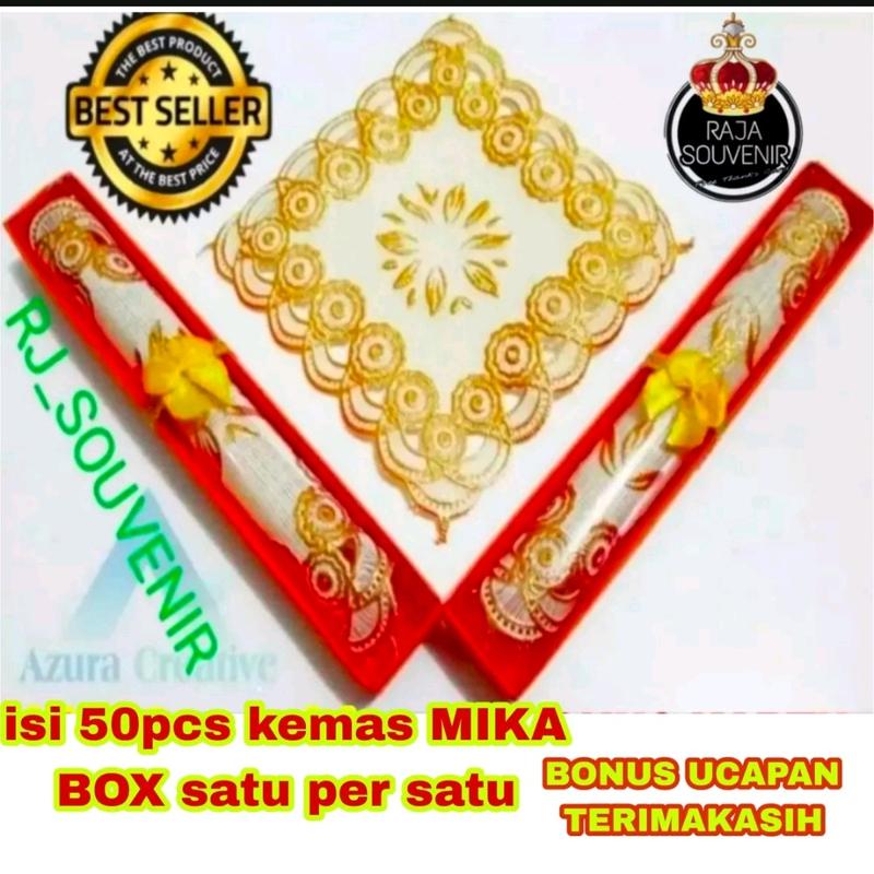 Souvenir Murah Tatakan Gelas Box Isi 50pcs Hadiah Pesta Pernikahan ...