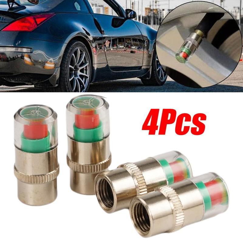 4pcs Automotive Tire Valve Cap Tire Pressure Monitoring Cap M5Q7 ...