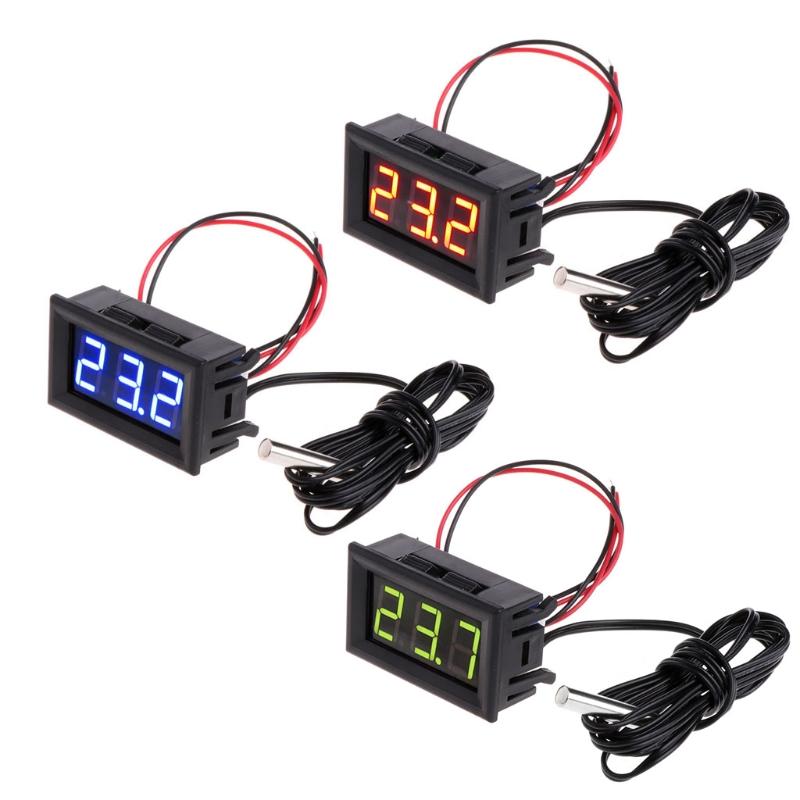 -50 ~ 110 °c for DC 12v Digital LED Thermometer Car Temperature Monitor ...