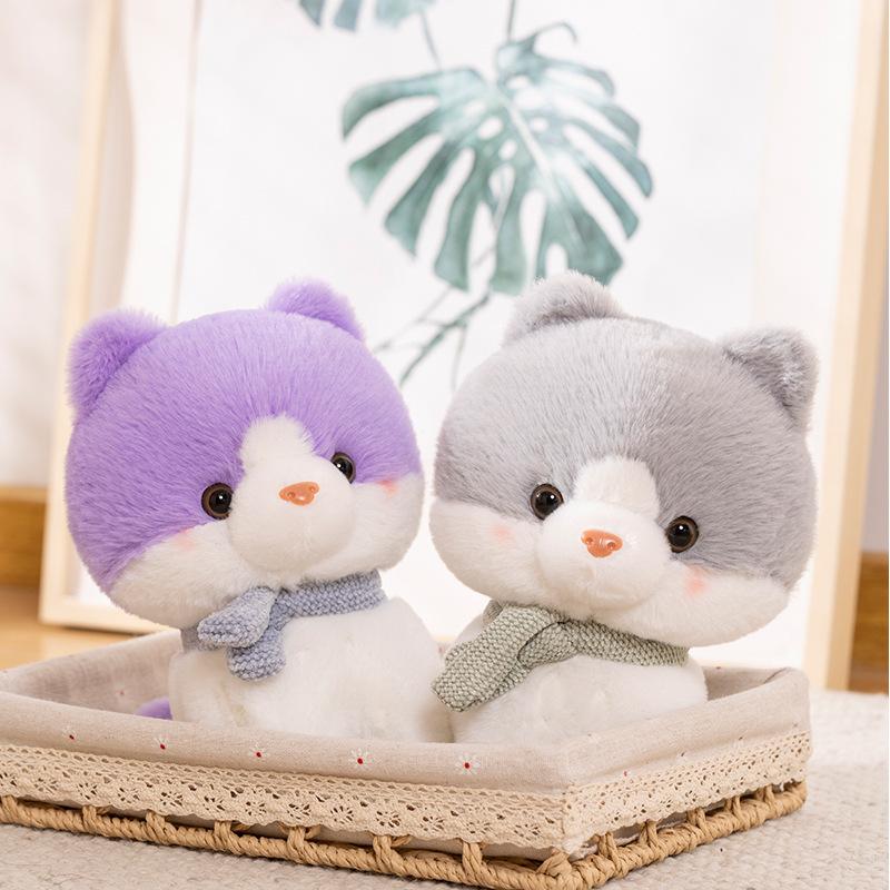 Cute Hepburn Cat Doll Plush Toy Cat Doll Rag Doll Soothing Ornament ...